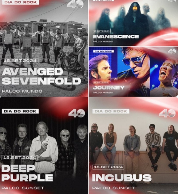 Rock in Rio anuncia dia com rock com Deep Purple, Journey, Evanescence ...